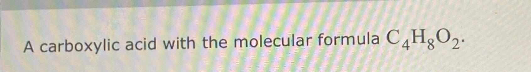 Solved Draw an organic compound that fits each of the | Chegg.com