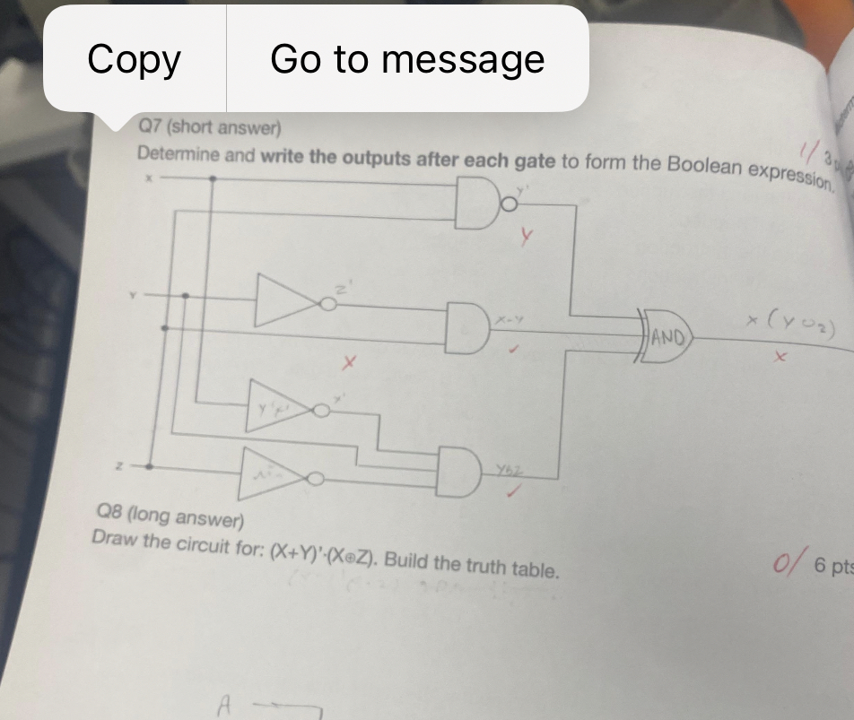 Solved CopyGo to messageQ7 (short answer)Determine and write | Chegg.com