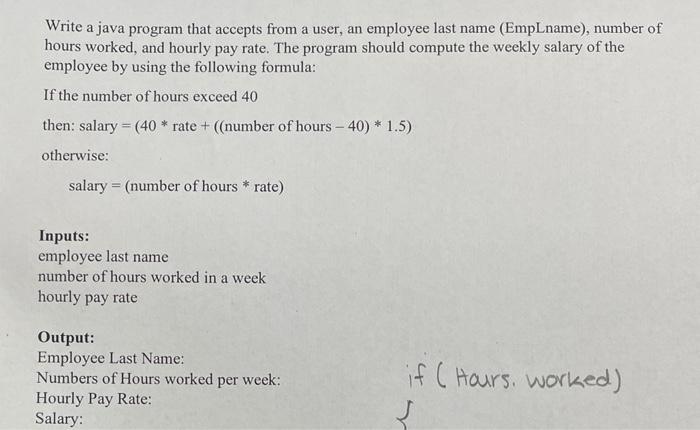 Solved Write a java program that accepts from a user, an | Chegg.com