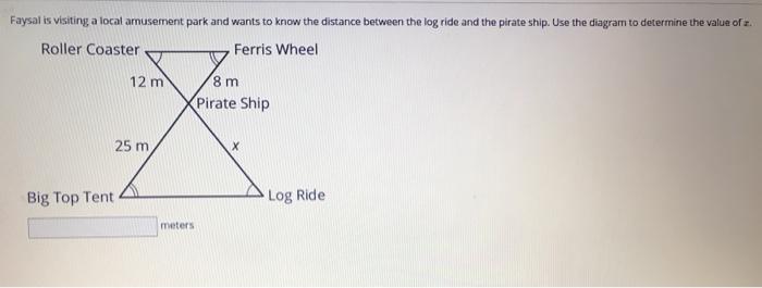 Solved Faysal is visiting a local amusement park and wants | Chegg.com