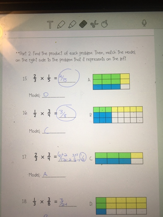 Solved TOO of e **Part 2 Find the product of each problem. | Chegg.com