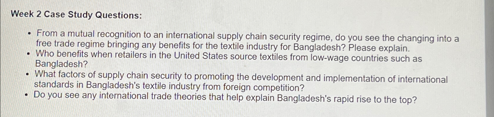 Solved Week 2 ﻿Case Study Questions:From a mutual | Chegg.com