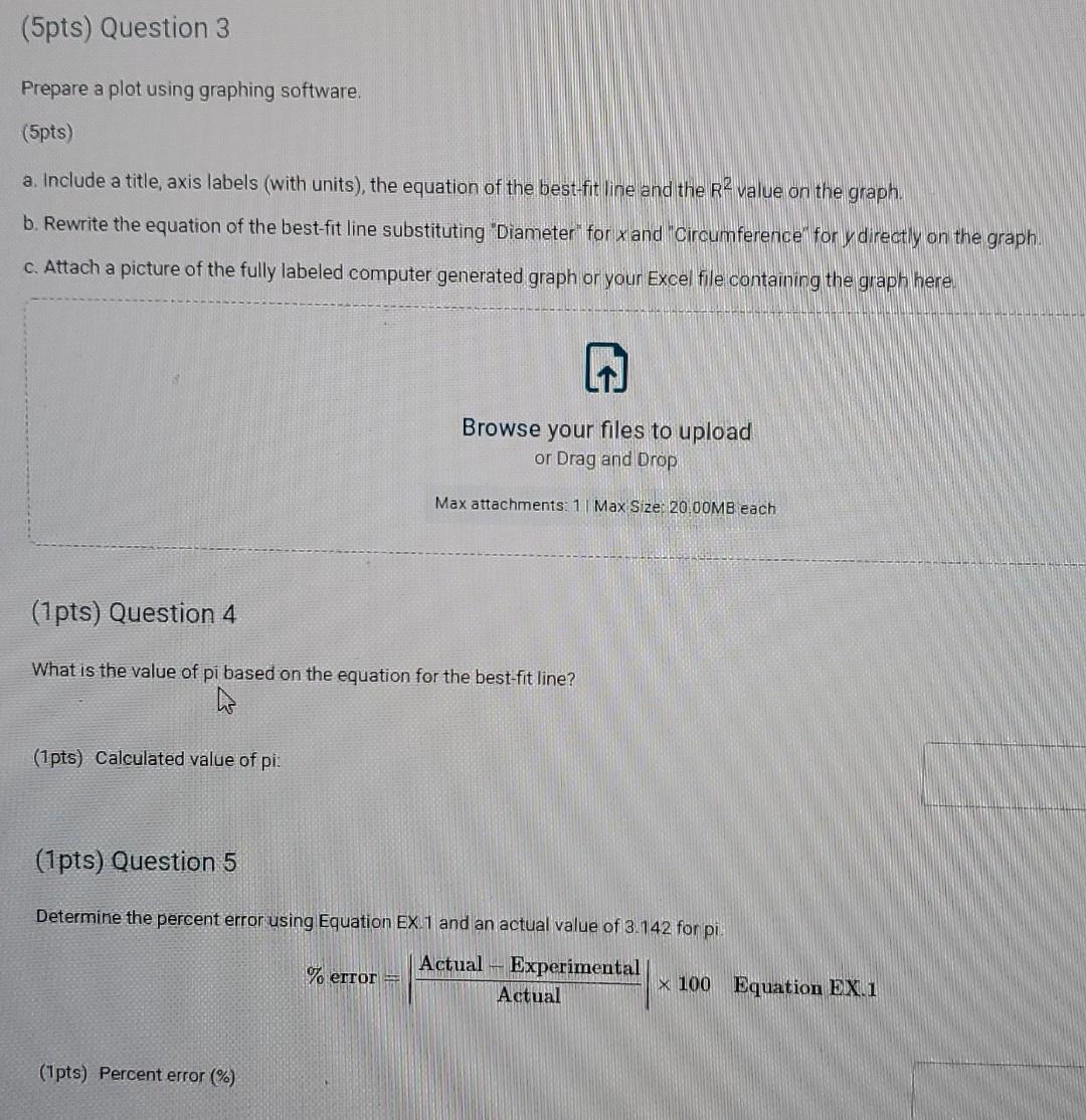 (5pts) Question 3 Prepare a plot using graphing | Chegg.com (5pts) Question 3 Prepare a plot using graphing | Chegg.com