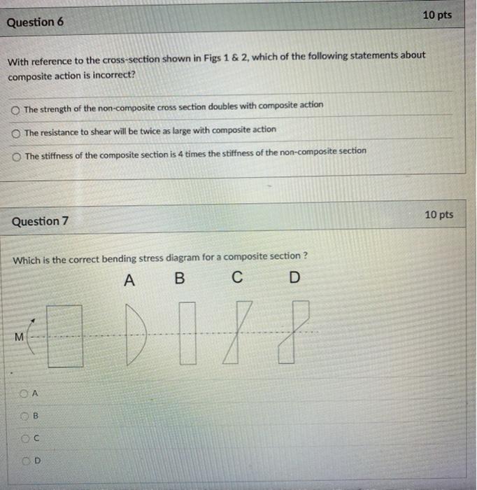 Solved 10 pts Question 6 With reference to the cross-section | Chegg.com