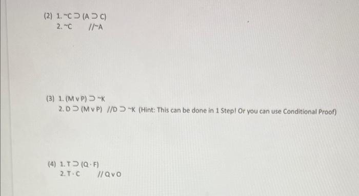 Complete proofs using rules of inference. Partial | Chegg.com