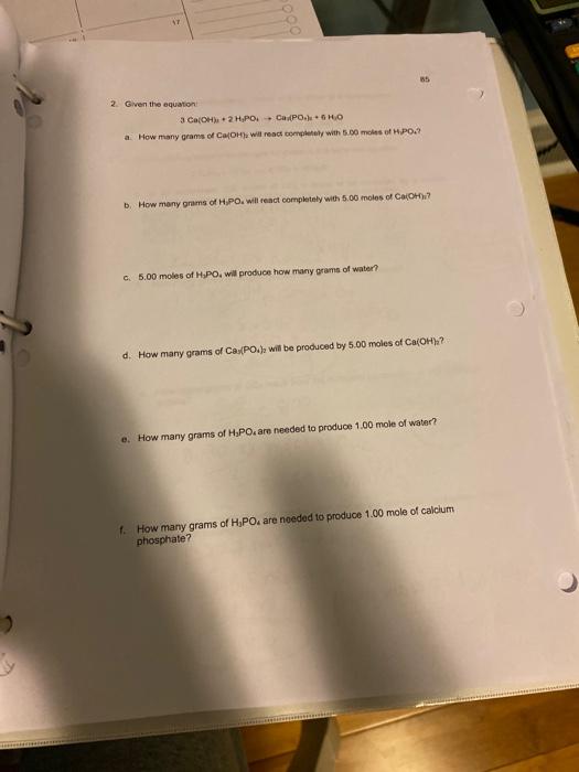 Solved EXPERIMENT #10: Stoichiometry Workshop OBJECTIVE: | Chegg.com