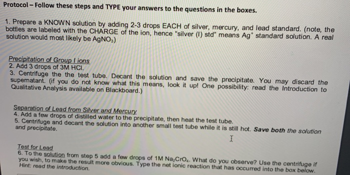 8. Decant the solution from step 7 into another clean | Chegg.com