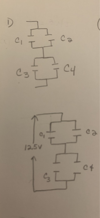 Solved IN THE 4 EXERCISES C1 = C4 =3 uc C2 = C5 =9 uc C3 =12 | Chegg.com