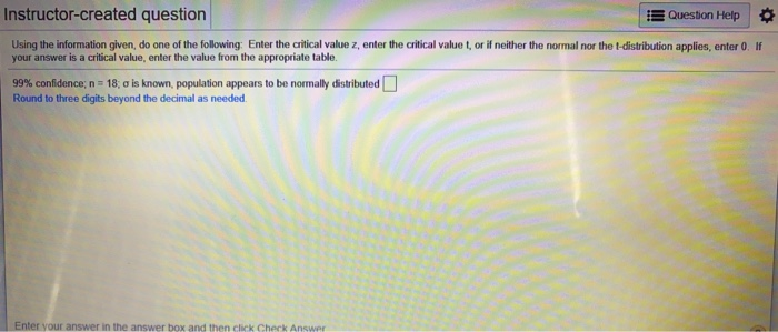Solved Instructor-created question Question Help Using the | Chegg.com