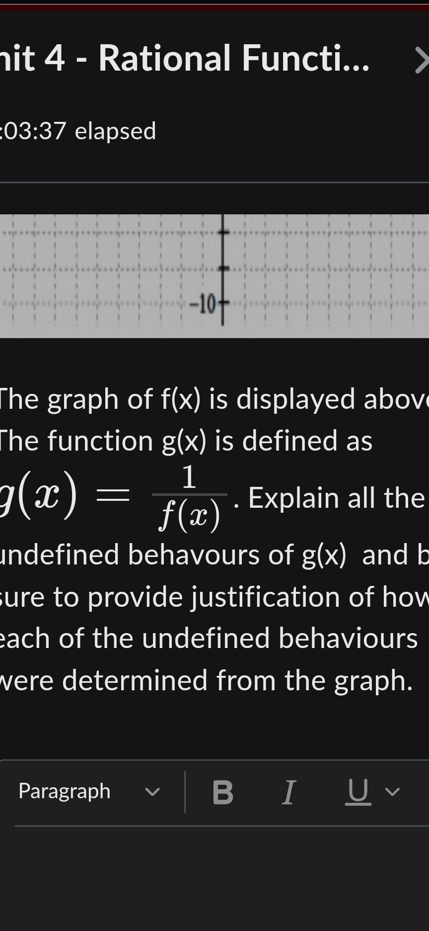nit 4 - Rational Functi... 03:29 elapsednit 4 - | Chegg.com