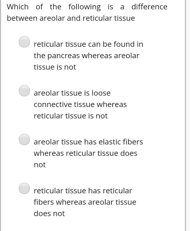 Solved Which of the following is a difference between | Chegg.com