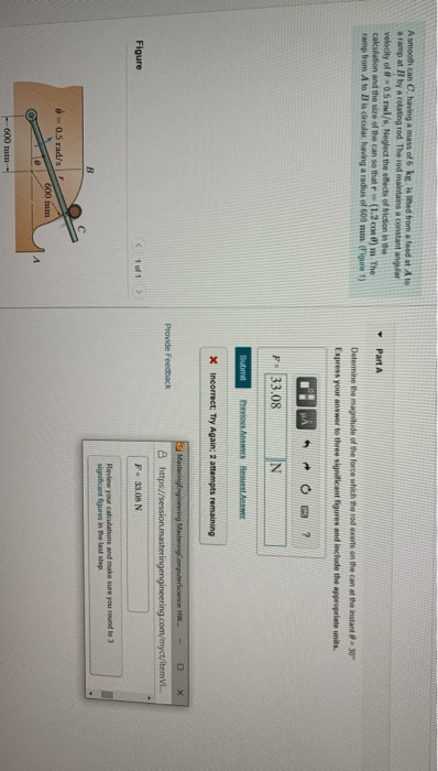 Solved Asmooth can having a mass of 6 kg. Is Mined from a | Chegg.com