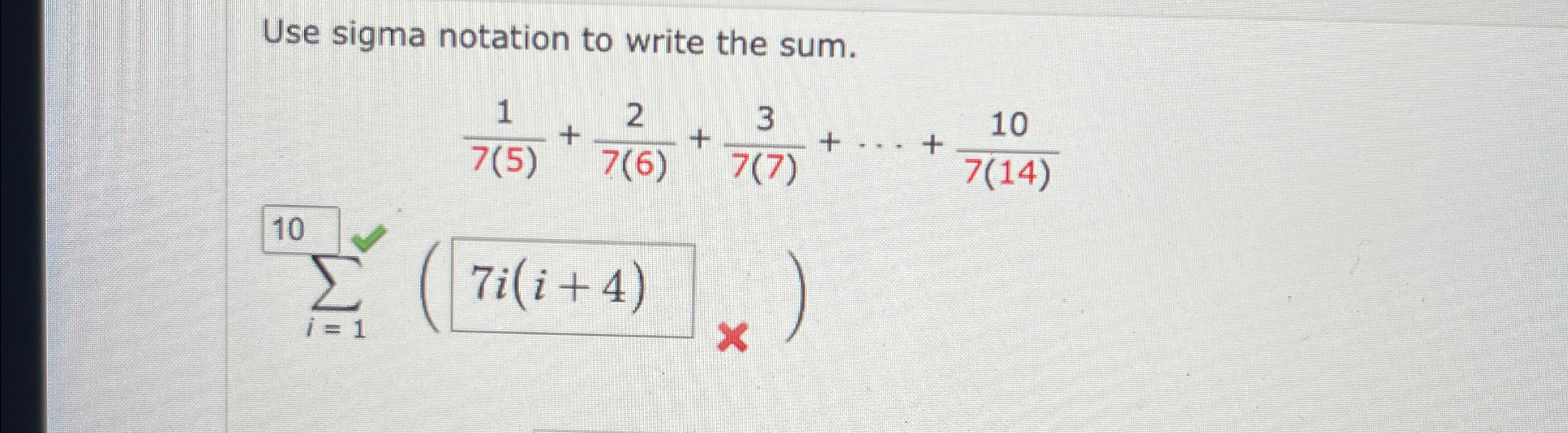 Solved Use sigma notation to write the | Chegg.com