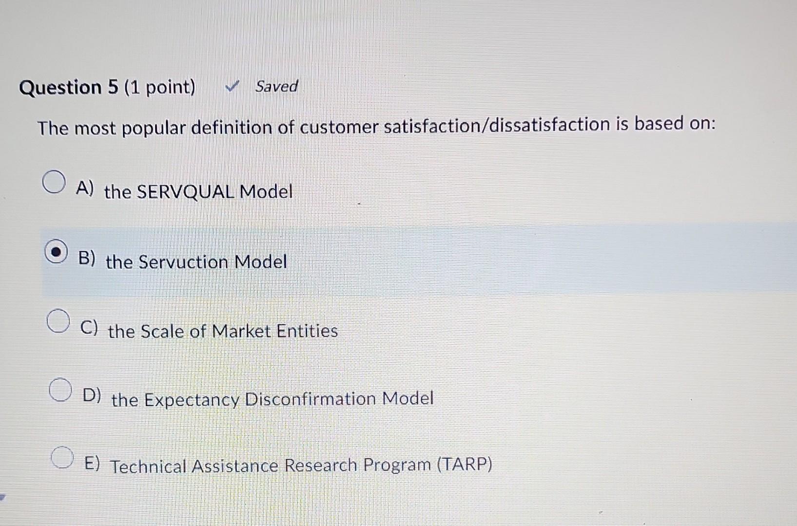 Solved The most popular definition of customer | Chegg.com