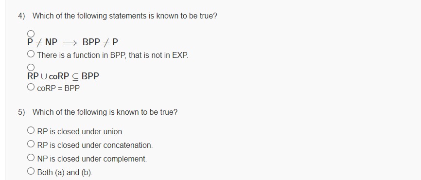 Solved Which of the following statements is known to be | Chegg.com