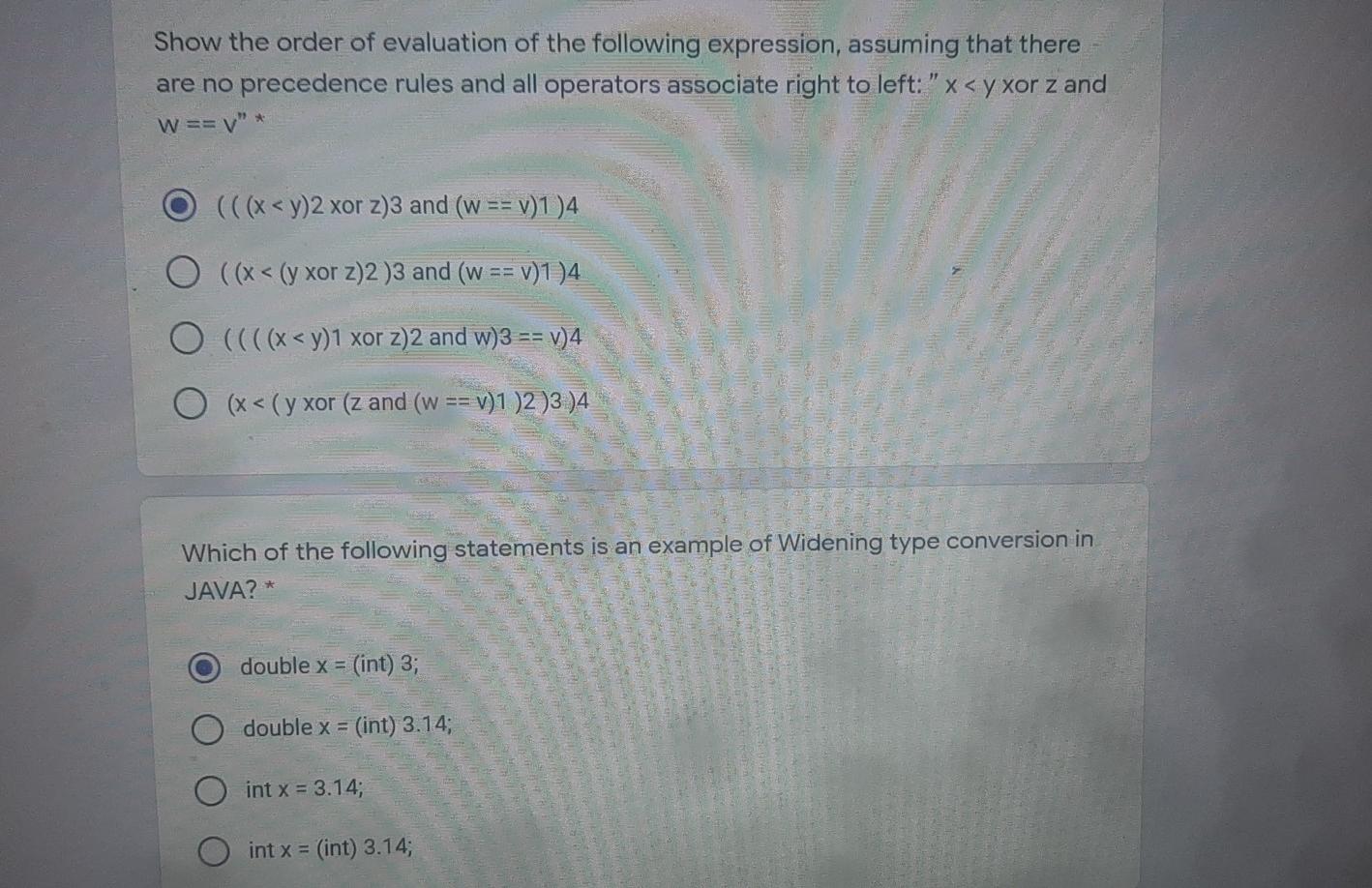 Solved Show the order of evaluation of the following | Chegg.com