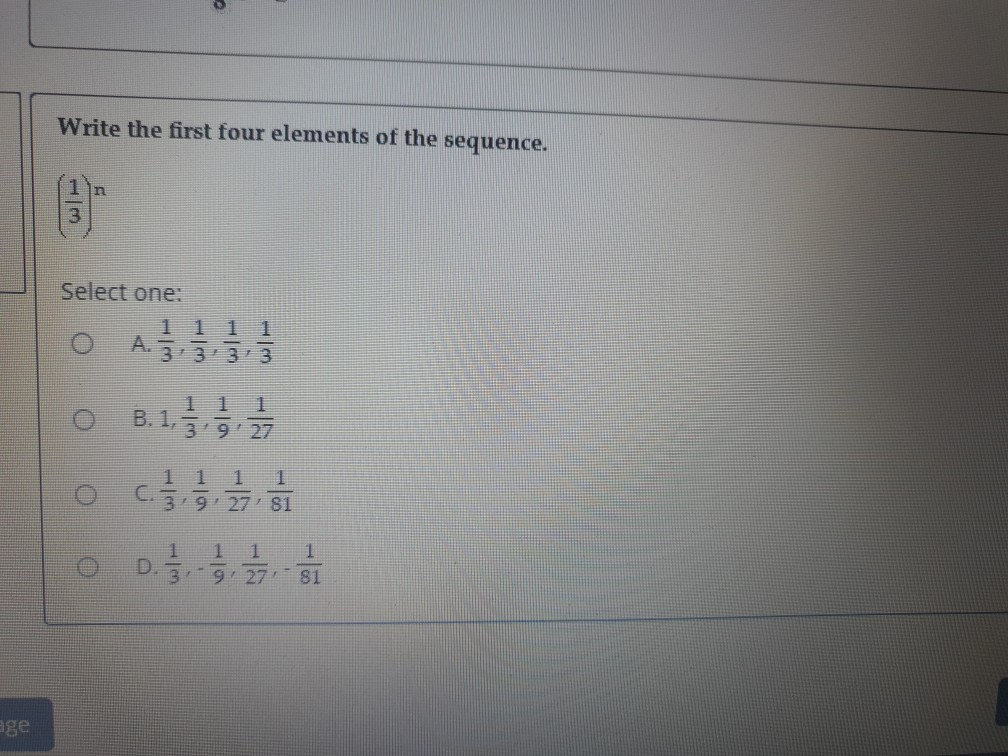 Solved Write the first four elements of the sequence. im | Chegg.com