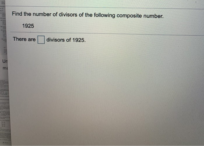 Solved Find the number of divisors of the following | Chegg.com
