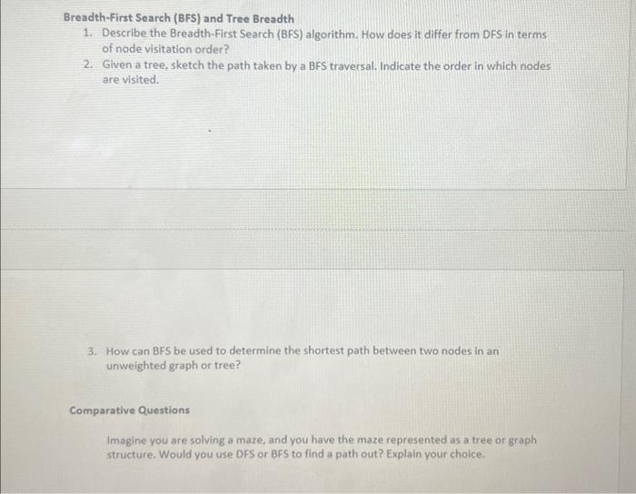 Solved Breadth-First Search (BFS) and Tree Breadth 1. | Chegg.com