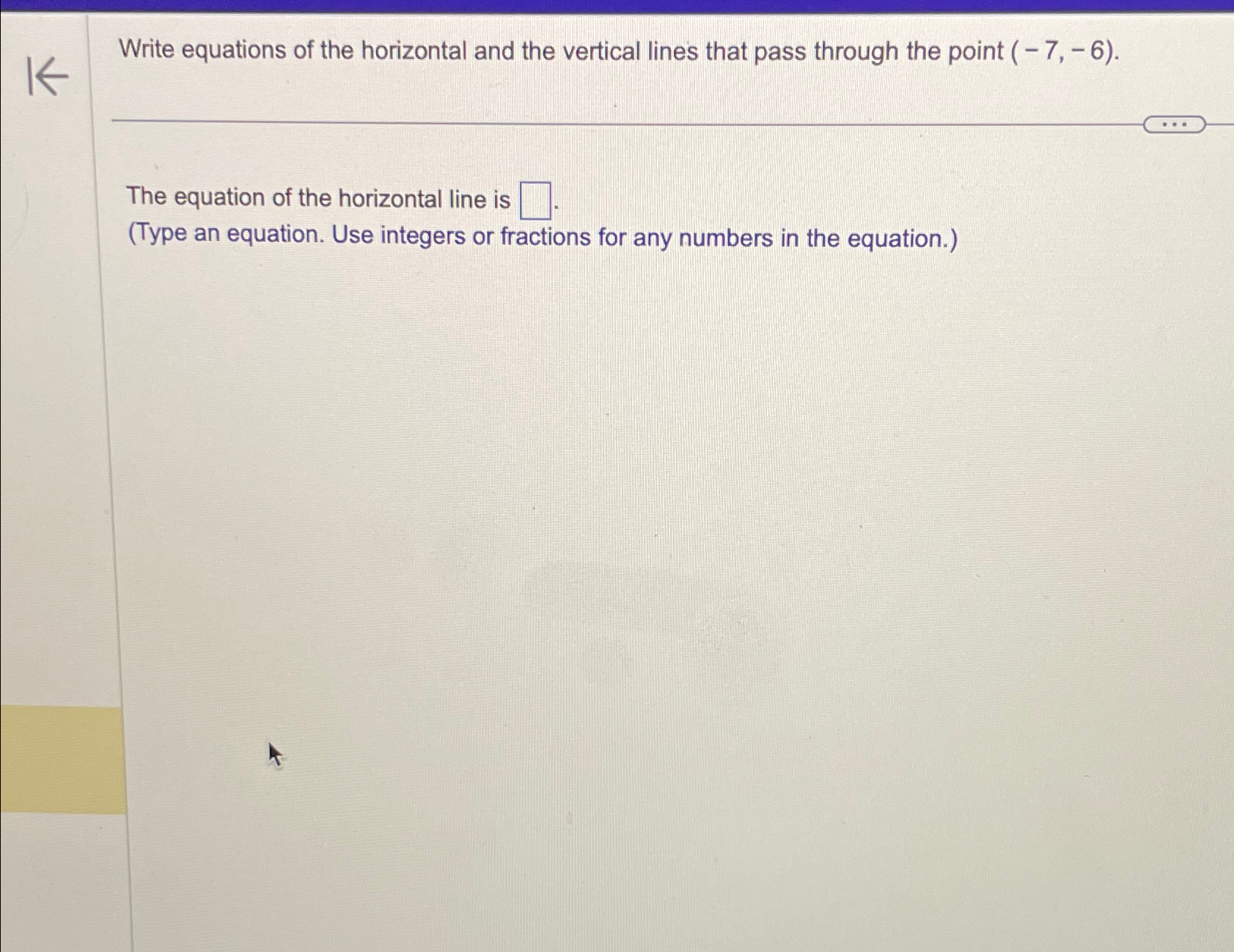 Solved Write equations of the horizontal and the vertical | Chegg.com