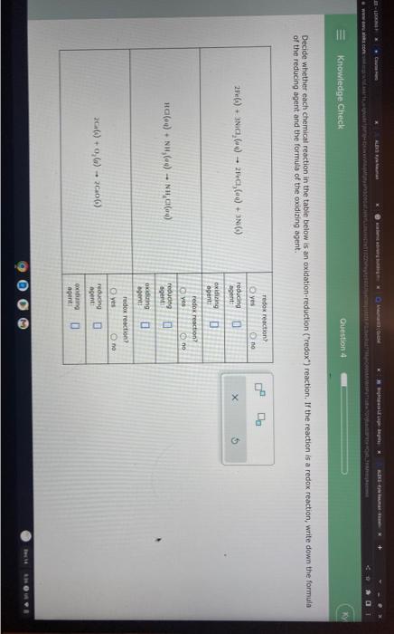 Solved Decide Whether Each Chemical Reaction In The Table