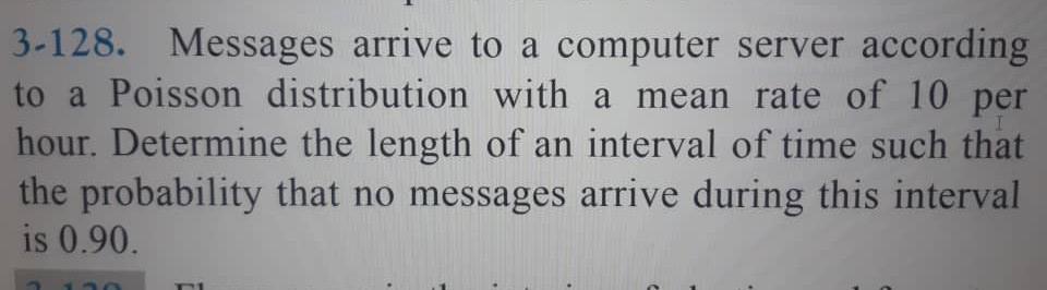 Solved 3 128 Messages Arrive To A Computer Server According