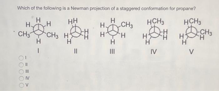 Solved Which of the following is a Newman projection of a | Chegg.com