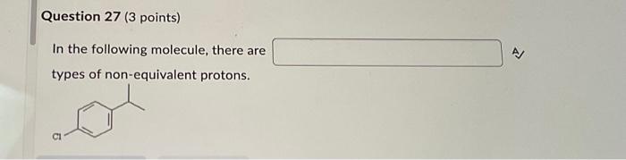 Solved In the following molecule, there are types of | Chegg.com