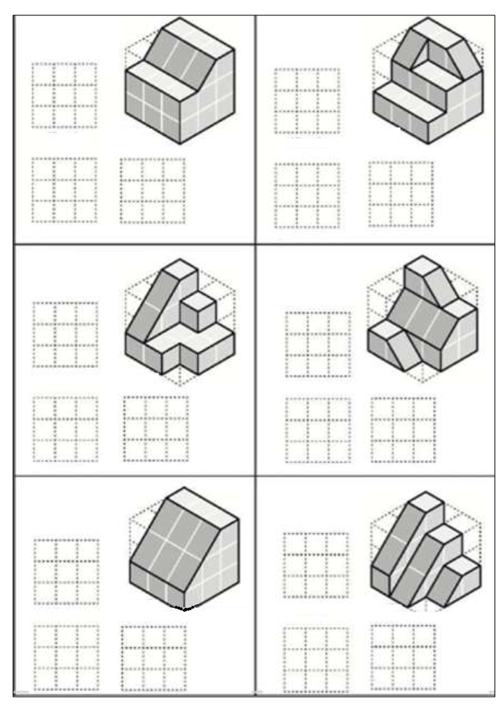 Solved Draw the three standard views (front, ﻿right side and | Chegg.com