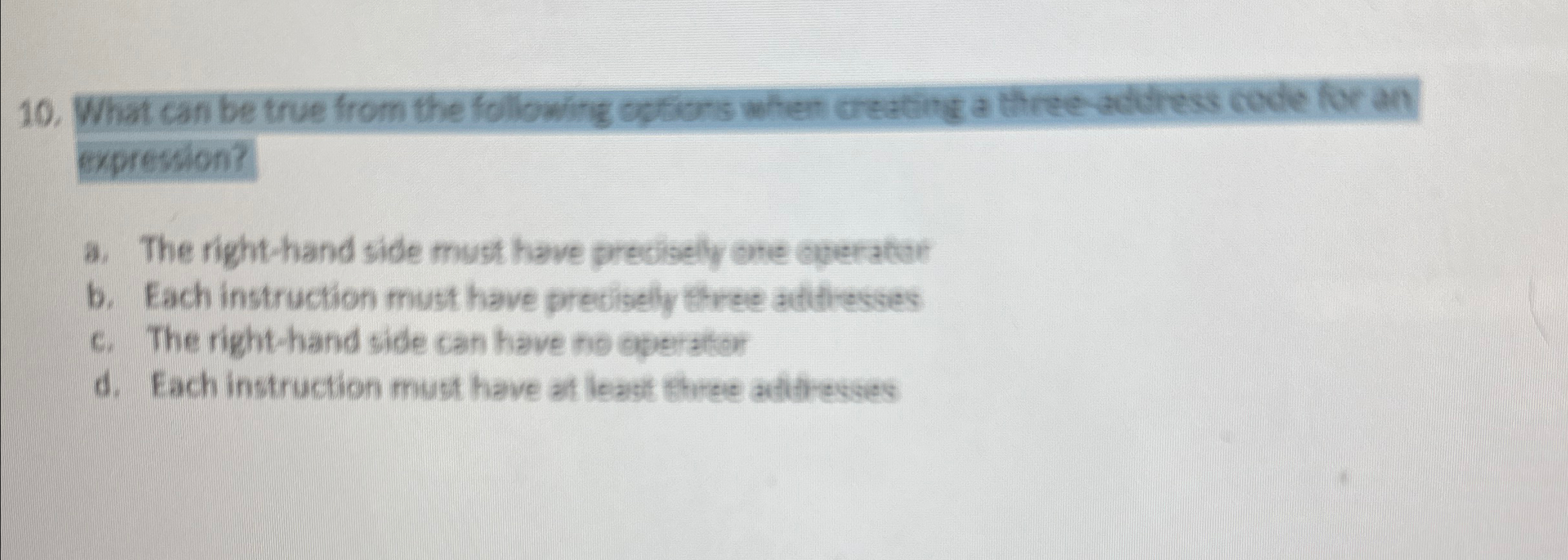 Solved What can be true from the following options when | Chegg.com