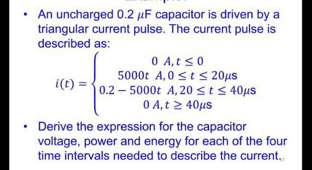 Solved . An uncharged 0.2 uF capacitor is driven by a | Chegg.com
