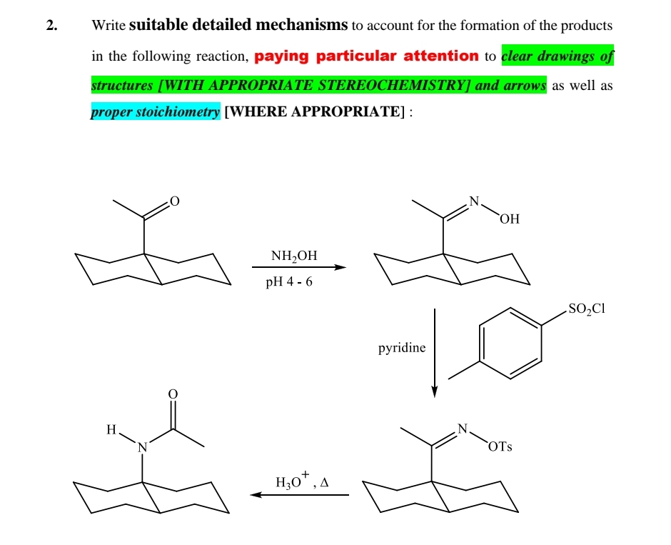 Solved Write suitable detailed mechanisms to account for the | Chegg.com