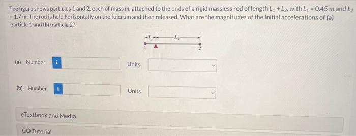 Solved The figure shows particles 1 and 2 , each of mass m, | Chegg.com