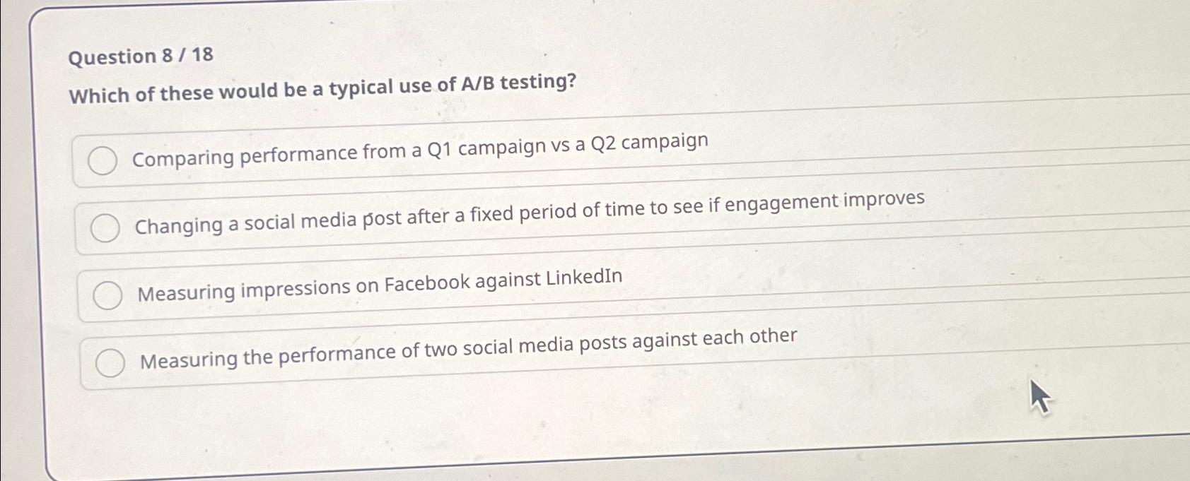 Solved Question 8 / 18Which of these would be a typical use | Chegg.com Solved Question 8 / 18Which of these would be a typical use | Chegg.com