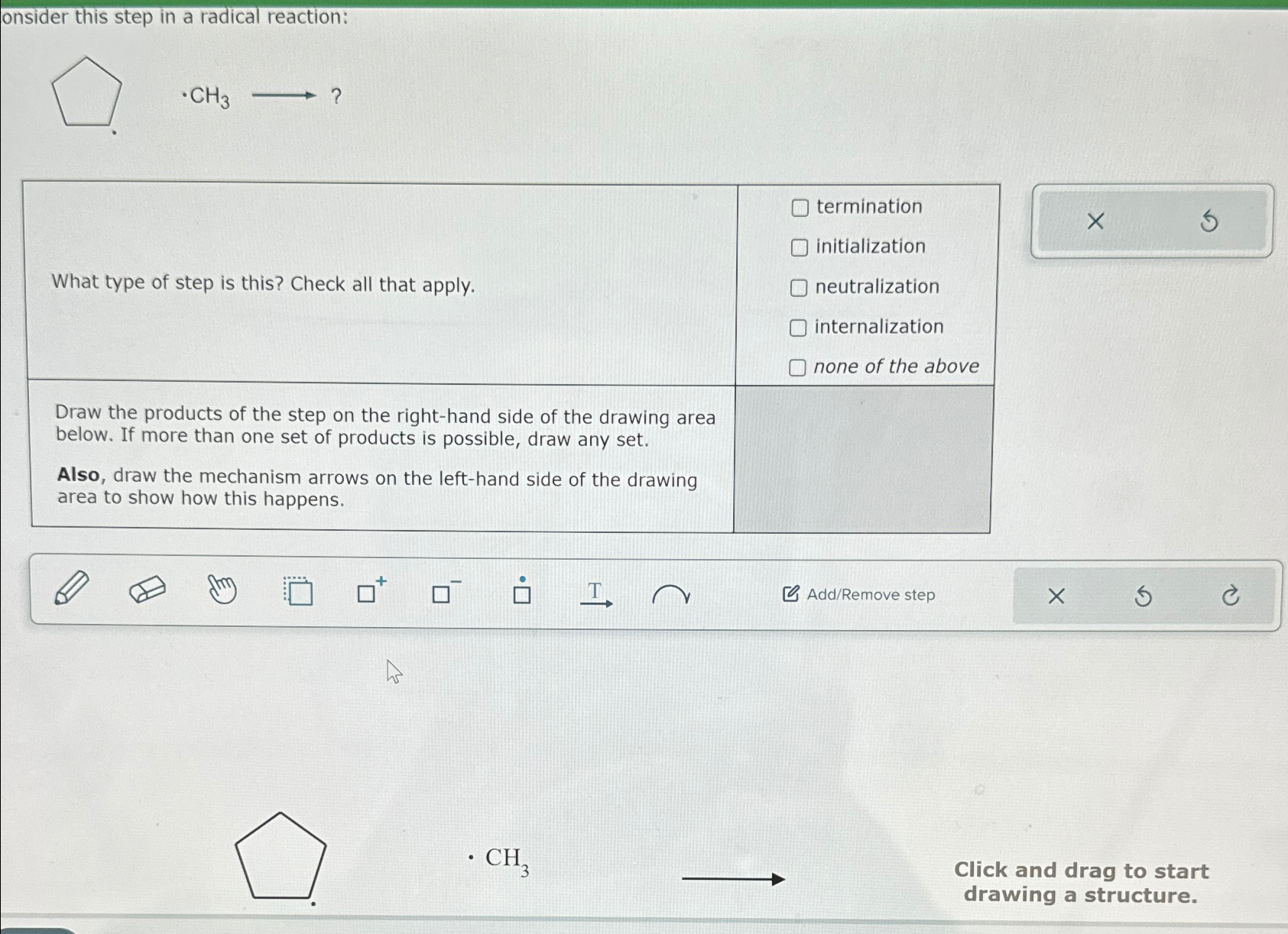 Solved onsider this step in a radical | Chegg.com