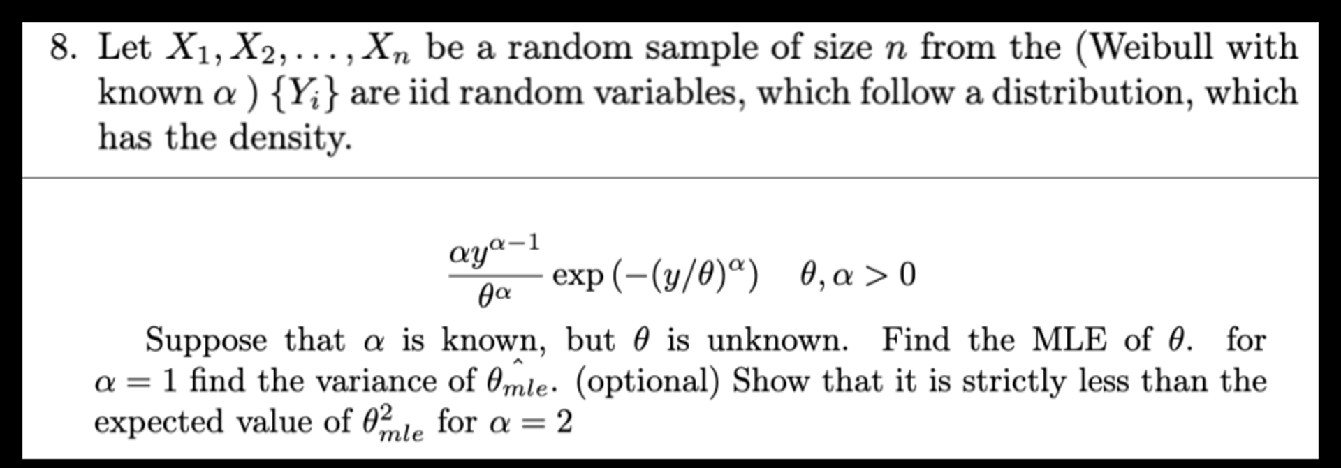 Solved Let x1,x2,dots,xn ﻿be a random sample of size n ﻿from | Chegg.com
