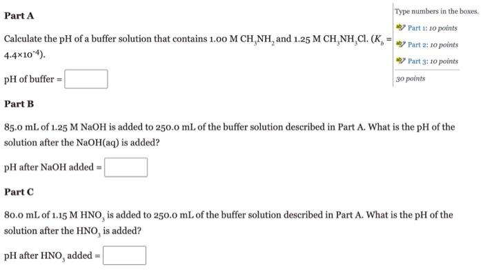 Solved Calculate the \\( \\mathrm{pH} \\) of a buffer | Chegg.com