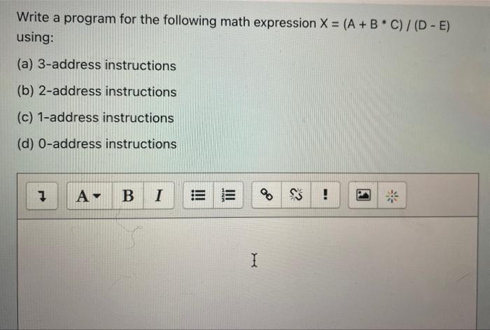 Solved Write a program for the following math expression | Chegg.com