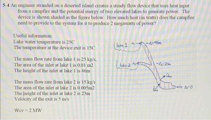 Solved 5.4 An engineer stranded on a deserted island creates | Chegg.com