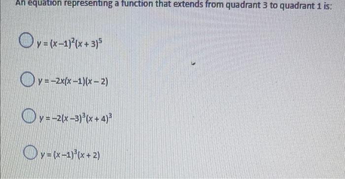Solved An equation representing a function that extends from | Chegg.com
