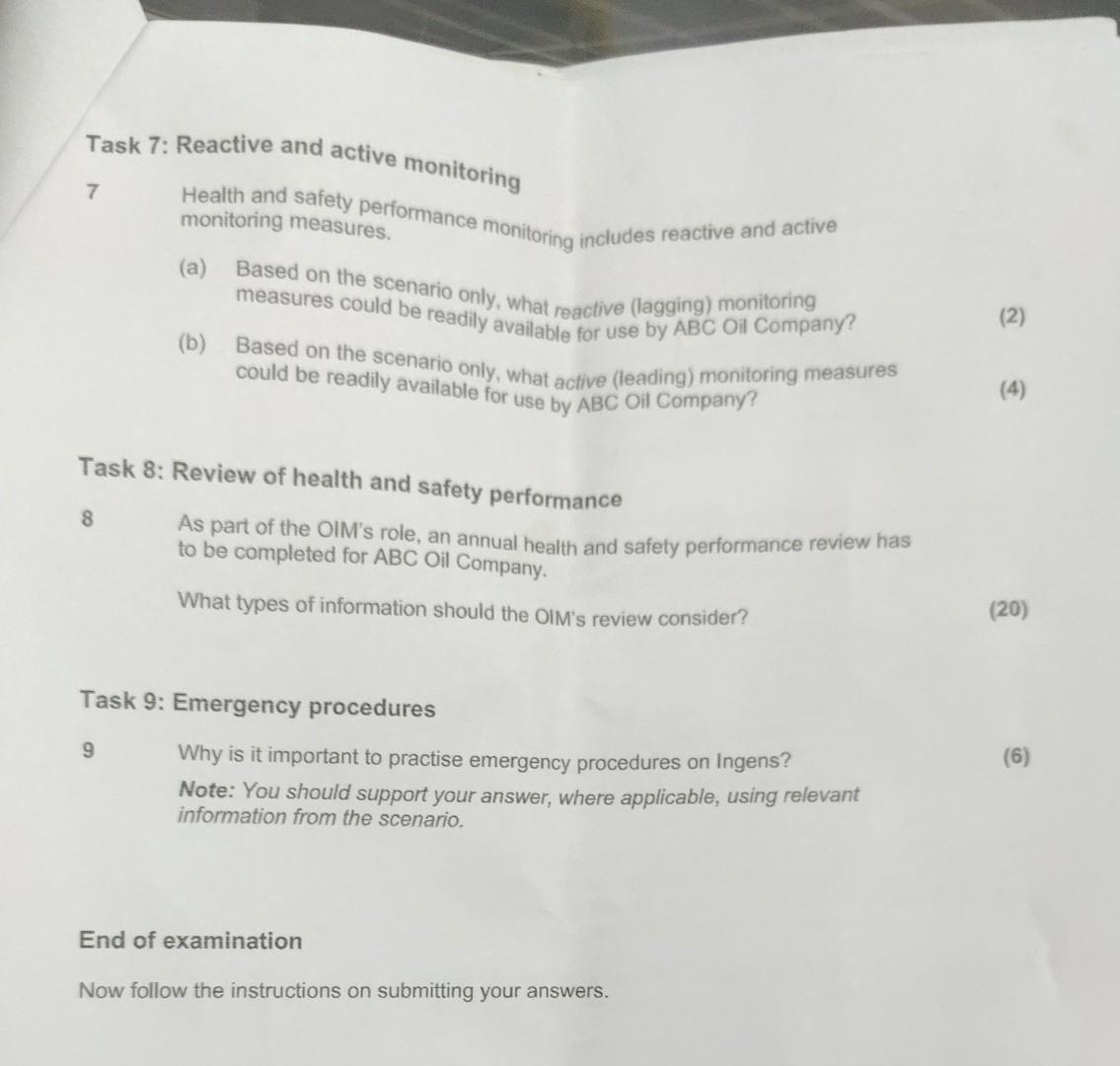 SCENARIO ABC Oil Company is a multi-national | Chegg.com