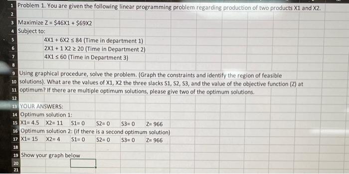 Solved 1. Do in excel and show all steps. explain how to | Chegg.com