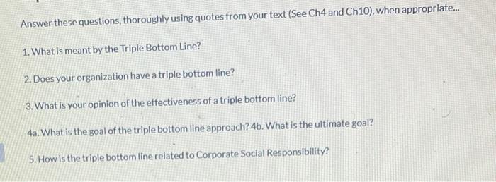 Solved Answer these questions, thoroughly using quotes from | Chegg.com
