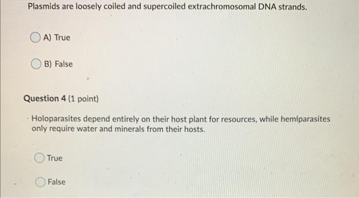 Solved Plasmids are loosely coiled and supercoiled | Chegg.com