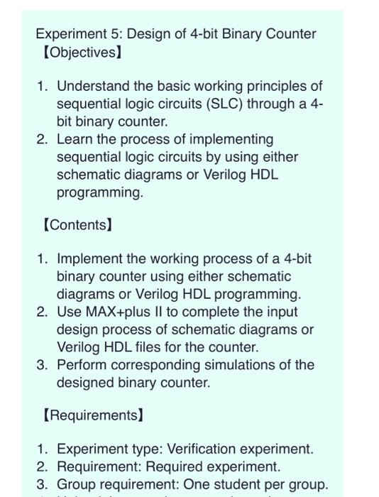 Solved they are 3 4 different experiments please i need | Chegg.com