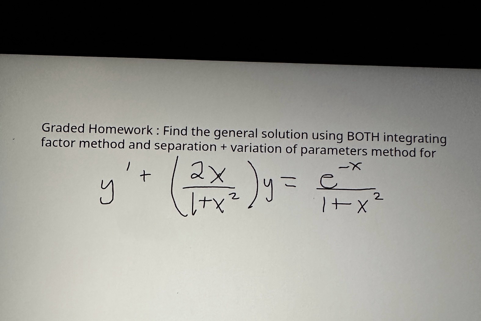 Solved Graded Homework : Find the general solution using | Chegg.com