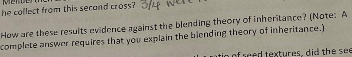 Solved How are these results evidence against the blending | Chegg.com