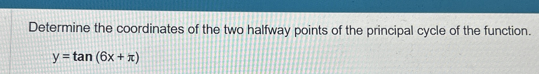 Determine the coordinates of the two halfway points | Chegg.com
