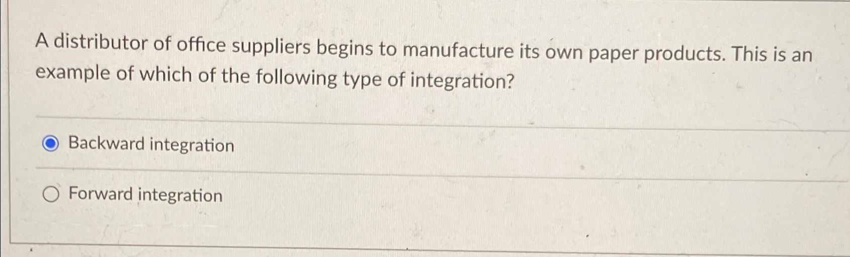 Solved A distributor of office suppliers begins to | Chegg.com