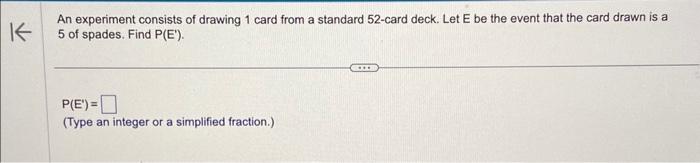 Solved An experiment consists of drawing 1 card from a | Chegg.com